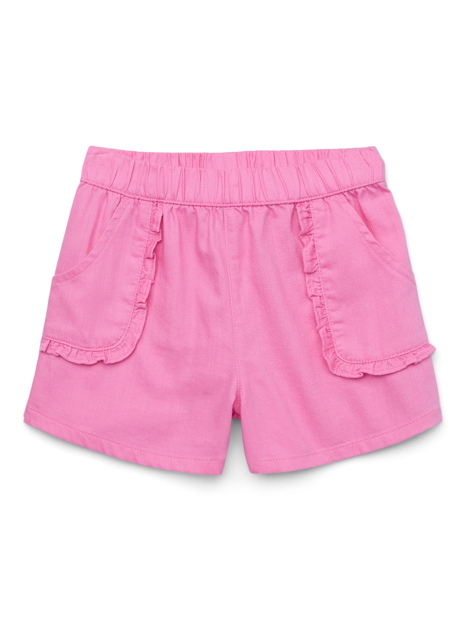Garanimals Toddler Girl Twill Shorts with Ruffle Pocket, Sizes 18M-5T ...