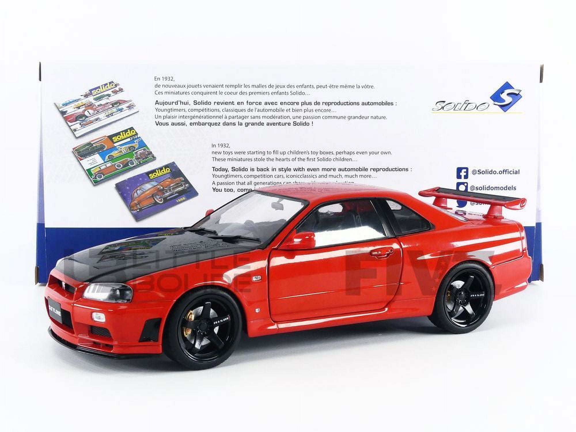 SOLIDO 1/18 - NISSAN Skyline GT-R (R34) - 1999 - Walmart.com