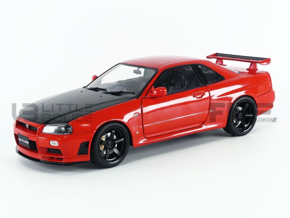 SOLIDO - NISSAN Skyline GT-R (R34) - 1999 - 1/18 - Walmart.com