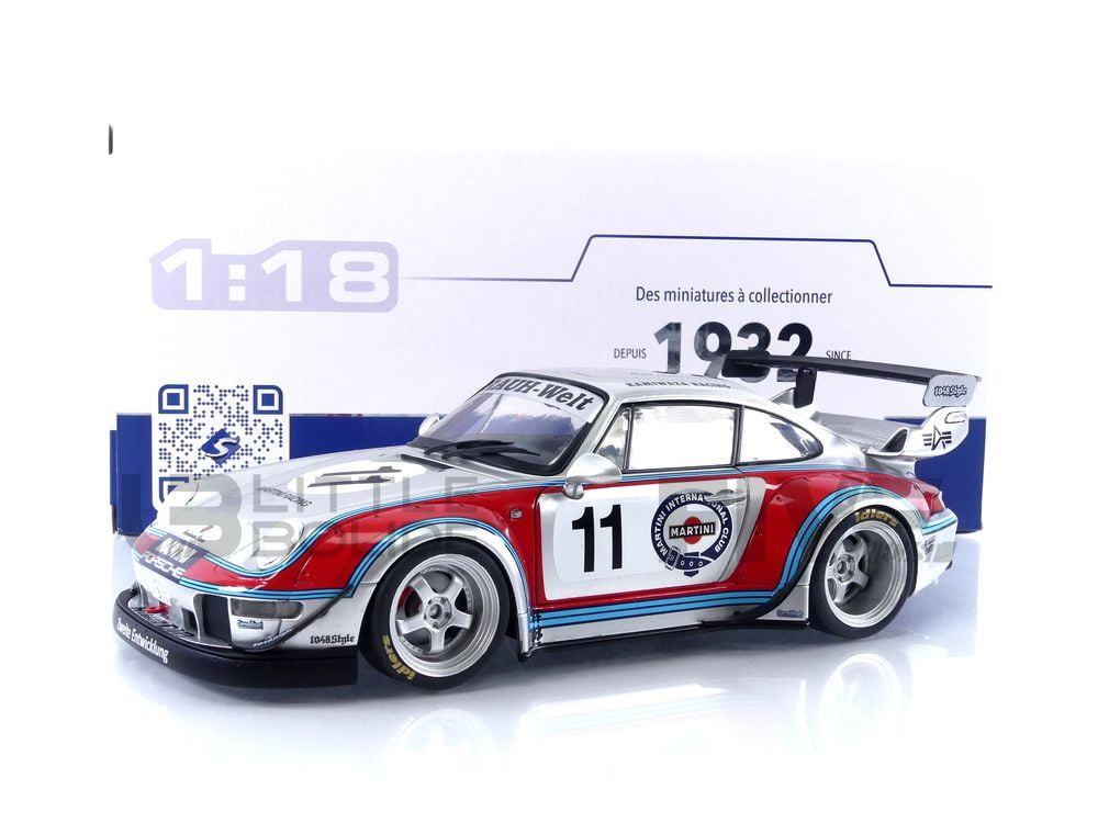 Solido 2020 Porsche 993 RWB Bodykit No 11 Martini Racing Livery Coupe ...