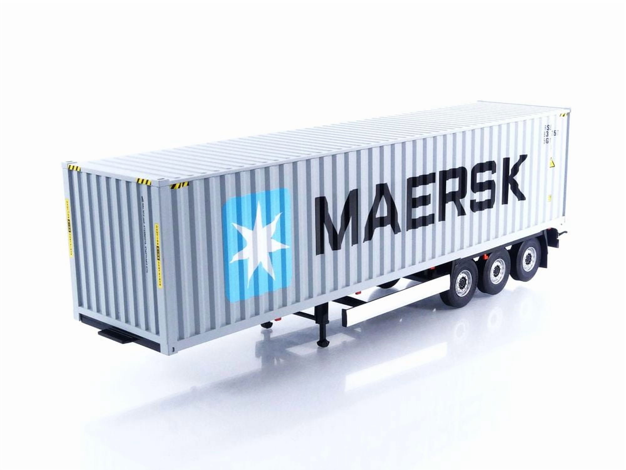 SOLIDO 1/24 - REMORQUE Container Trailer Maersk - Walmart.com