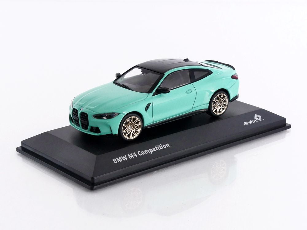 2023 BMW M4 Competition (G82) Mint Green with Black Top 1/43 Diecast ...