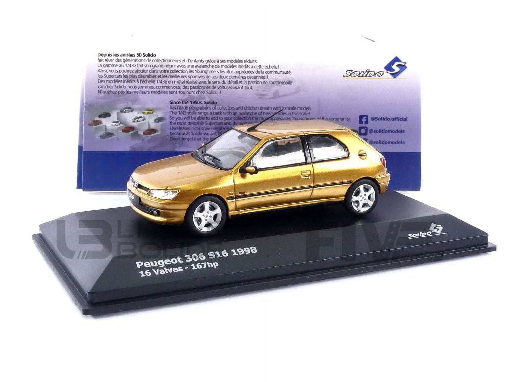 SOLIDO 1/43 - PEUGEOT 306 S16 - 1998 - Walmart.com