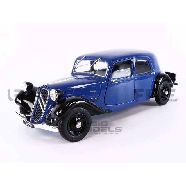 1937 Citroen Traction Dark Blue and Black 1/18 Diecast Model Car by Solido - Walmart.com