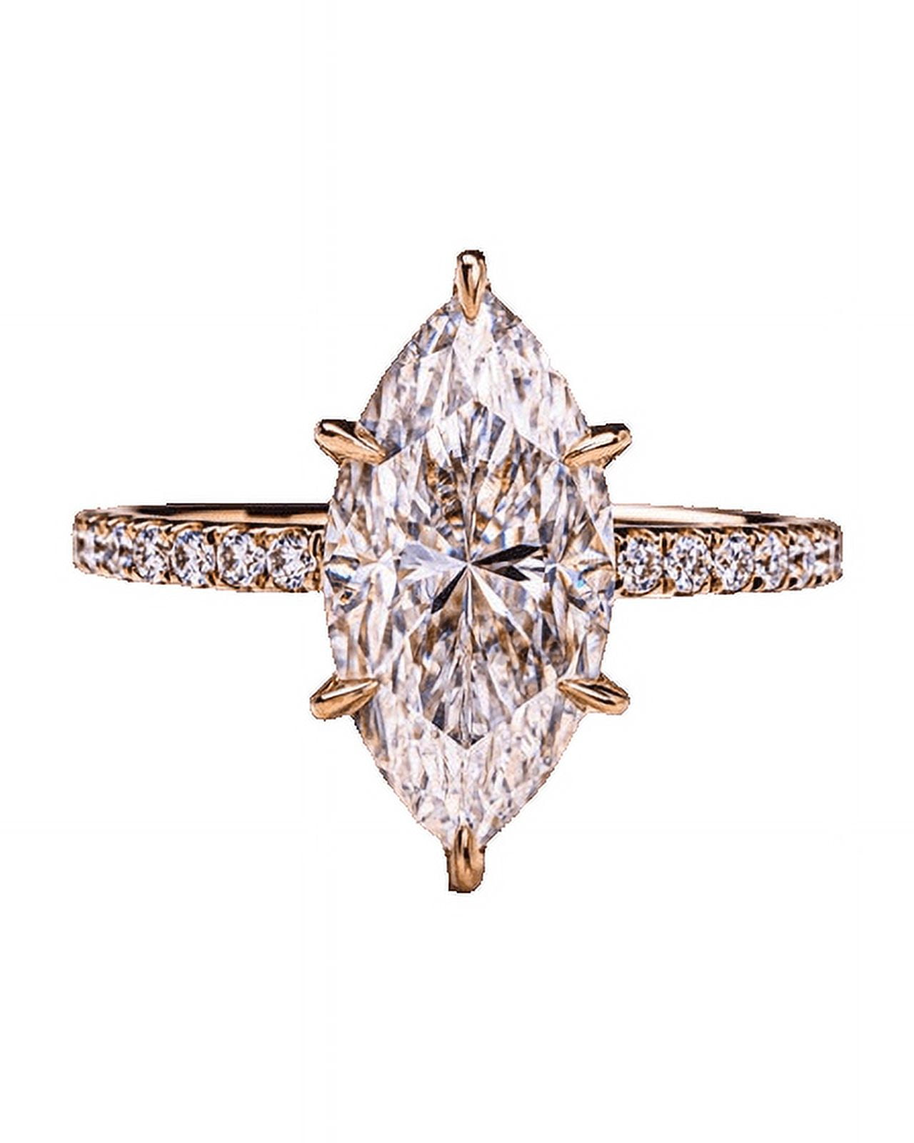 SOLITAIRE JEWELS 1.98Ct Marquise Solitaire Moissanite Engagement Ring ...