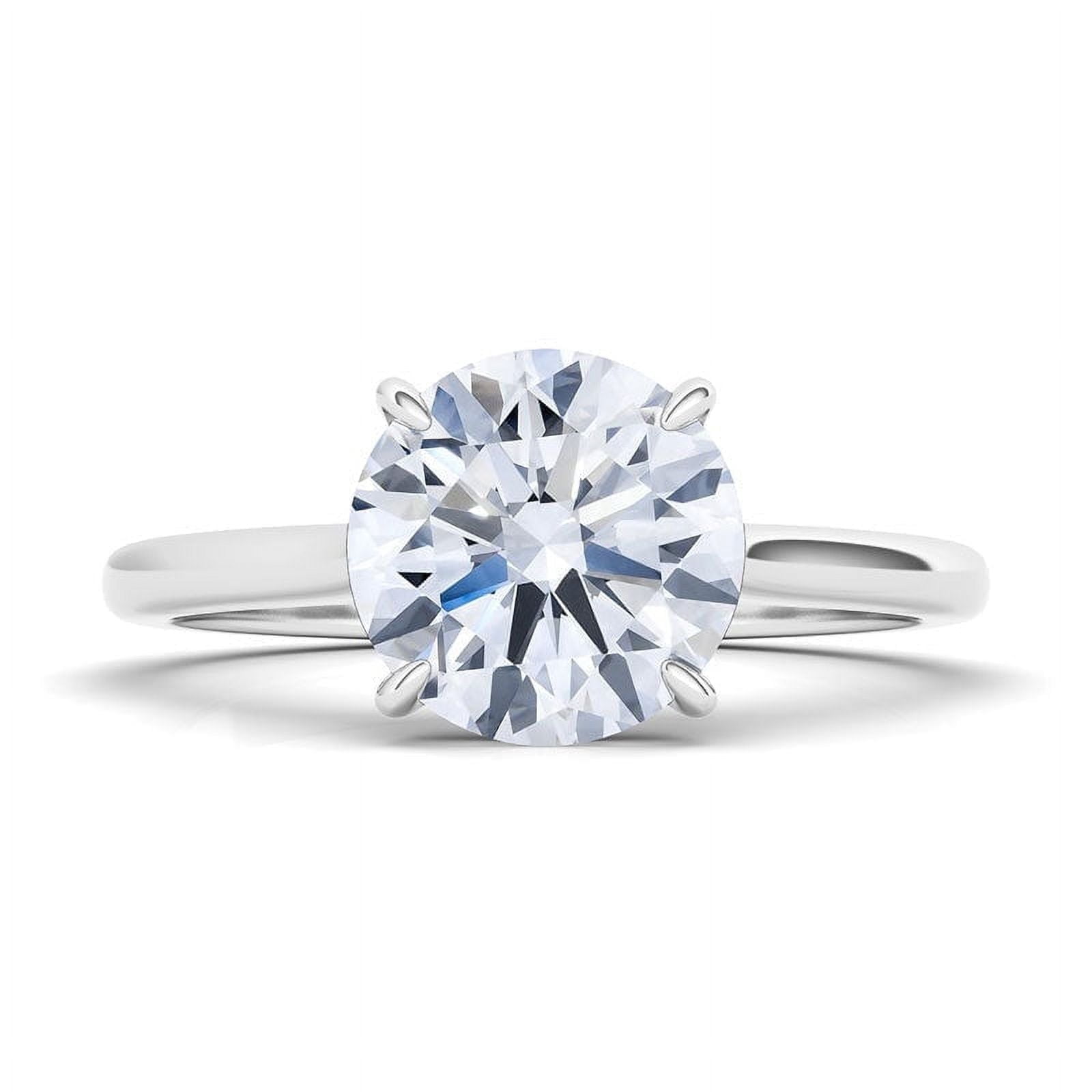 SOLITAIRE JEWELS Solitaire Moissanite Engagement Ring/ Simple Diamond ...