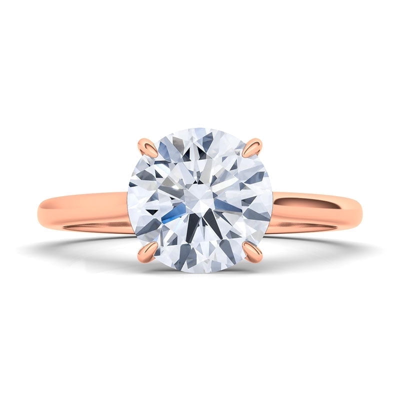 SOLITAIRE JEWELS Solitaire Moissanite Engagement Ring/ Simple Diamond ...