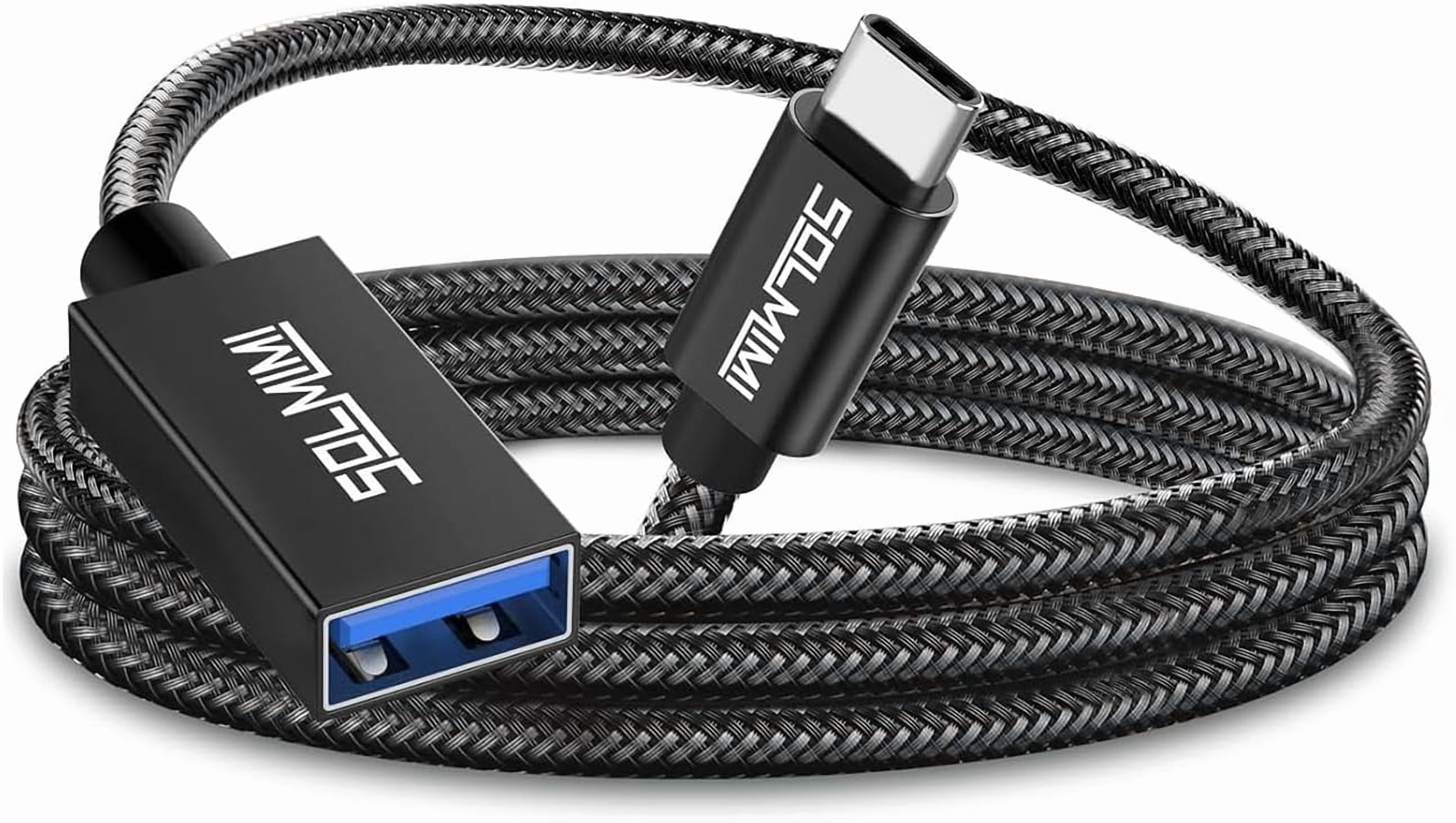 SOLMIMI USB C Female to USB Male Adapter Cable (4 ft) -USBC to USB ...