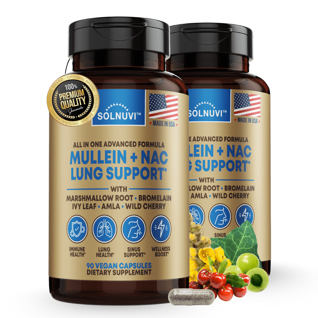 SOLNUVI Mullein Leaf Extract & NAC Lung Detox - N-Acetyl Cysteine ...