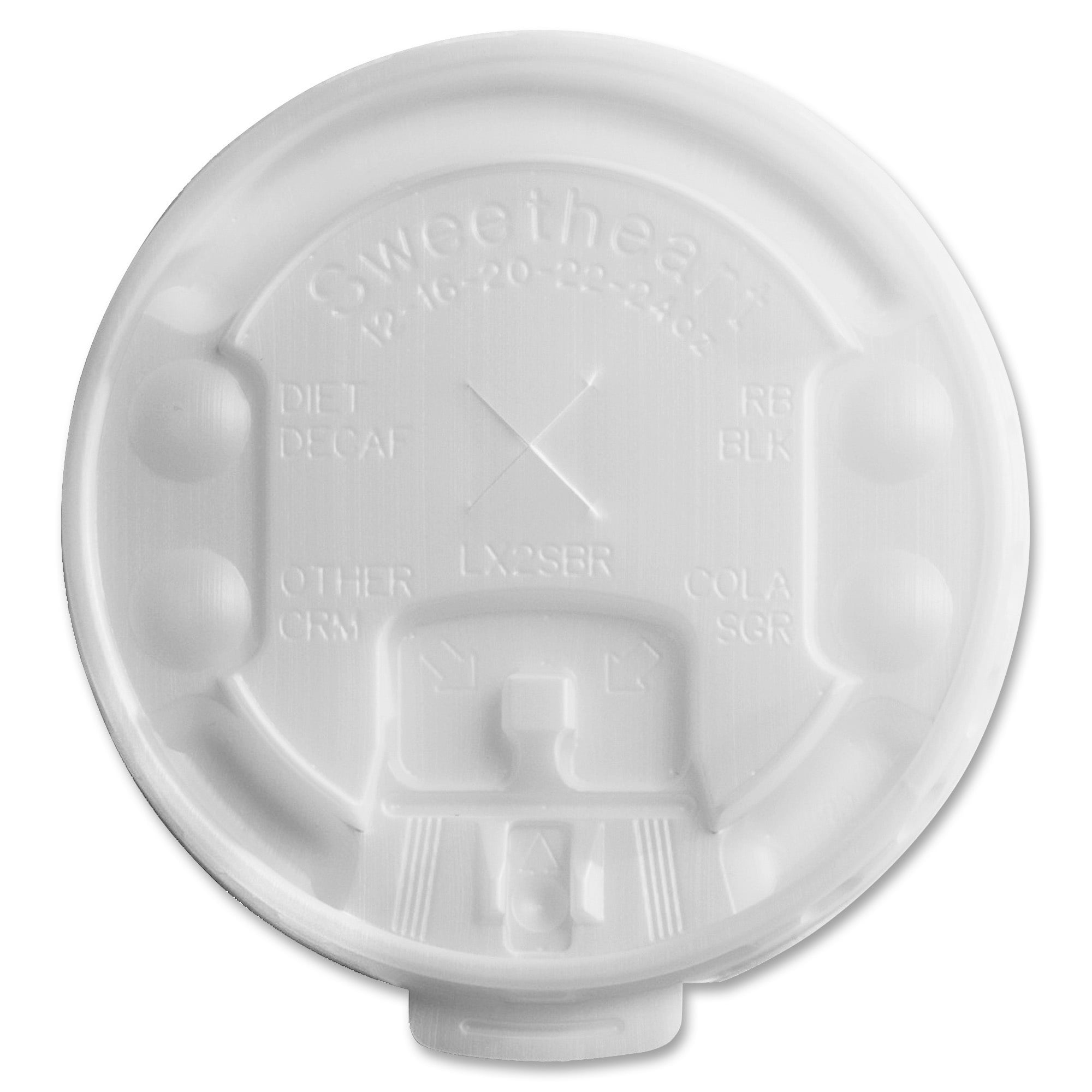 SOLO Cup Company Liftback & Lock Tab Cup Lids For Foam Cups - Walmart.com