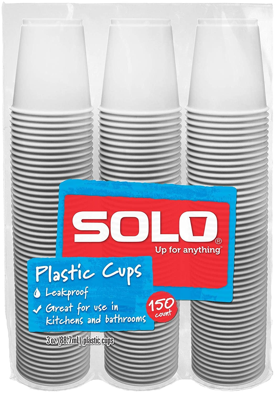 SOLO Cup Plastic Bath Refill Cups, White, 3 Ounce, 600 Count - Walmart.com