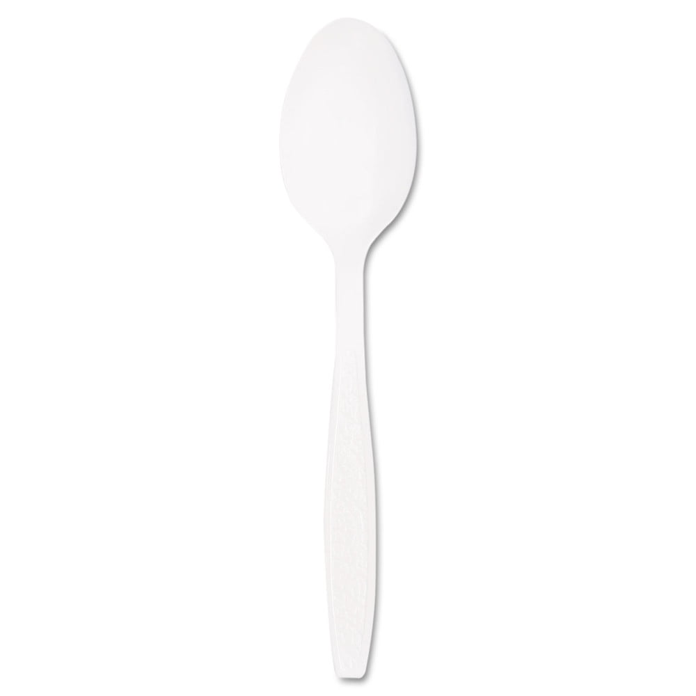 SOLO GBX7TW-0007 Guildware Heavyweight Plastic Teaspoons - White (100 ...