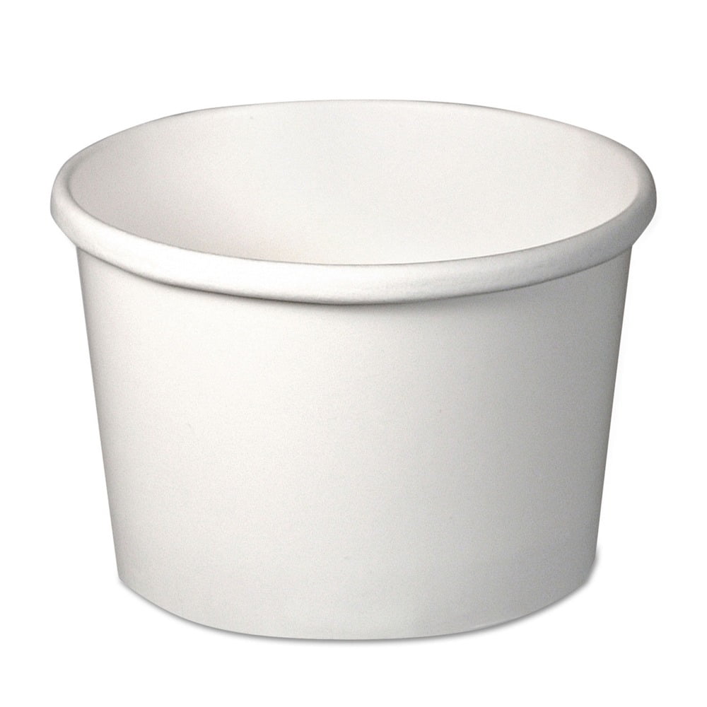 Solo 8 oz Flexstyle Double Poly Paper Containers, White, 500/Carton ...