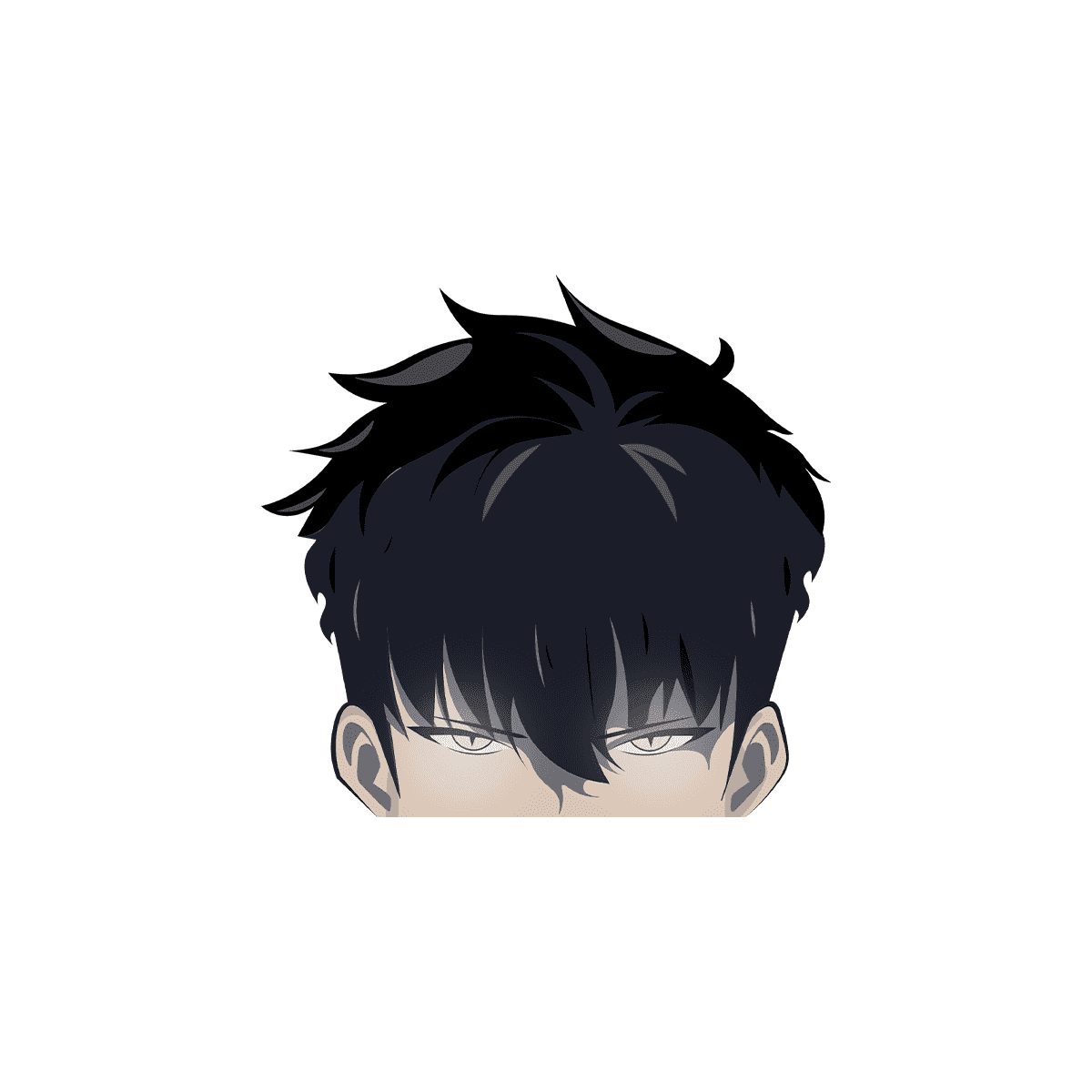 Solo Leveling: Sung Jin-Woo Anime Manga Decal Peeker Stickers for Cars ...