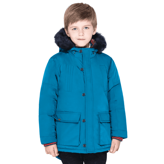 SOLOCOTE Boys Winter Coats Kids Winter Jacket Warm Thick Heavyweight Tough Long Windproof ...
