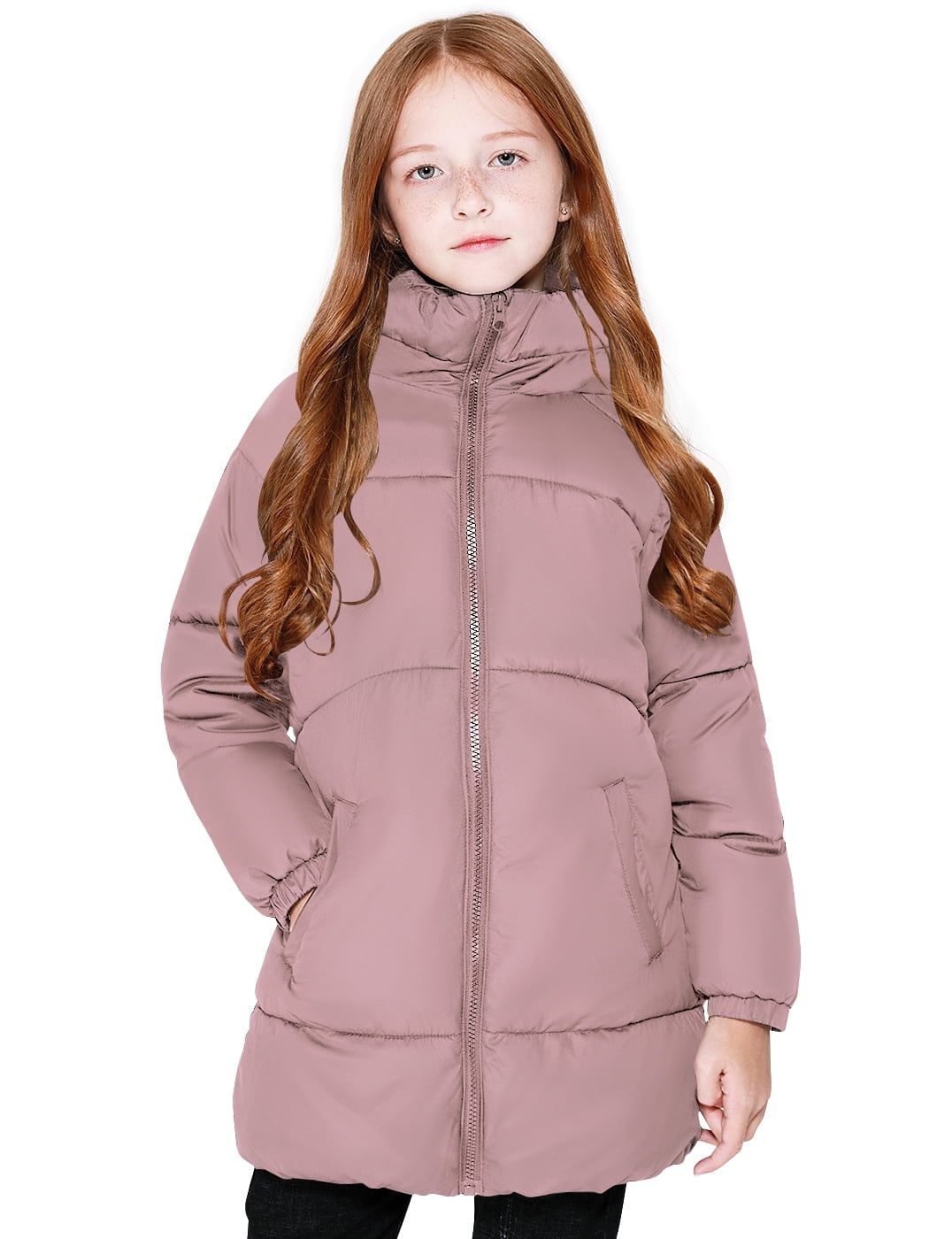 SOLOCOTE Girls Winter Coats Heavyweight Mediun Length Warm Jackets 3 ...