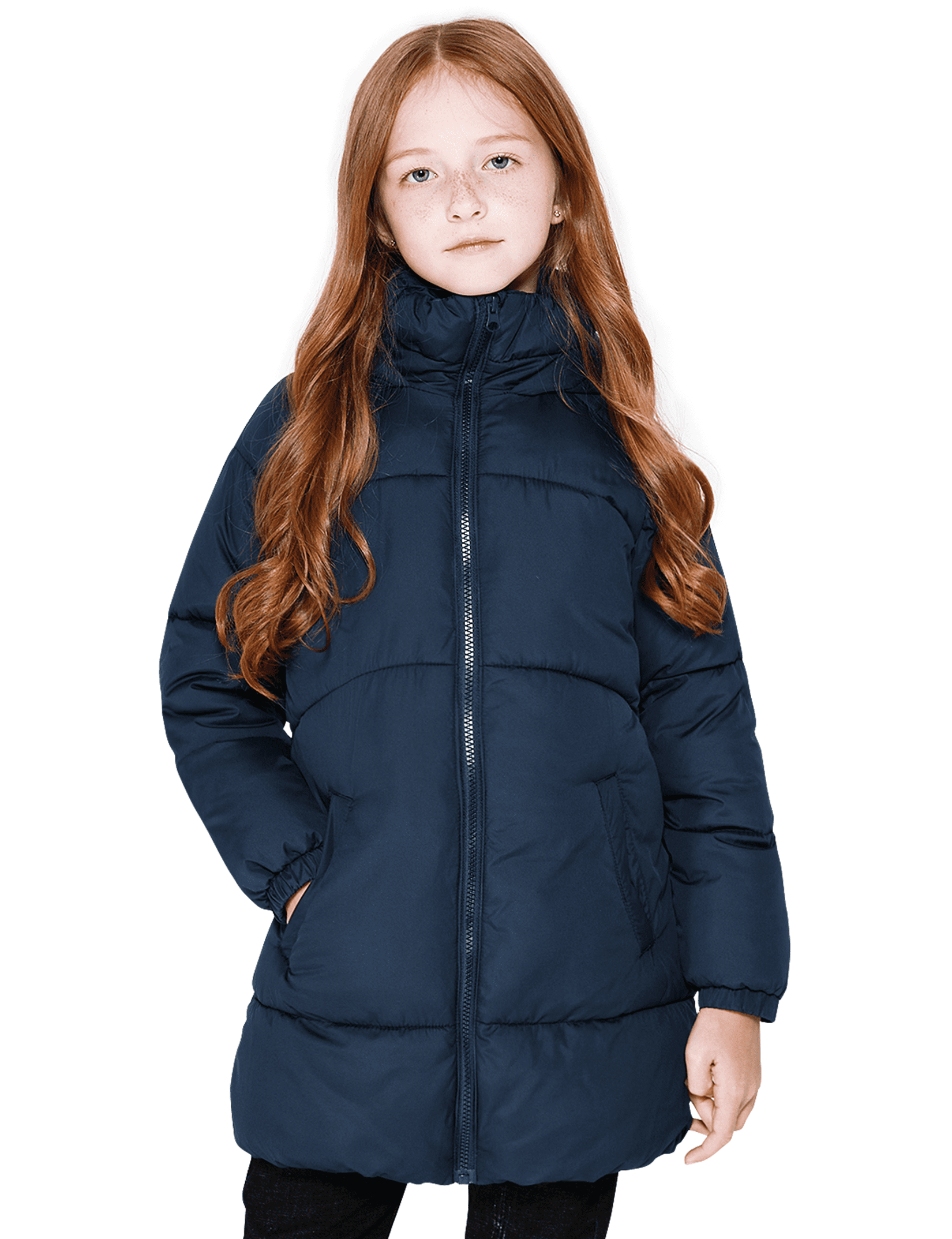 SOLOCOTE Girls Winter Coats Heavyweight Mediun Length Warm Jackets Down ...