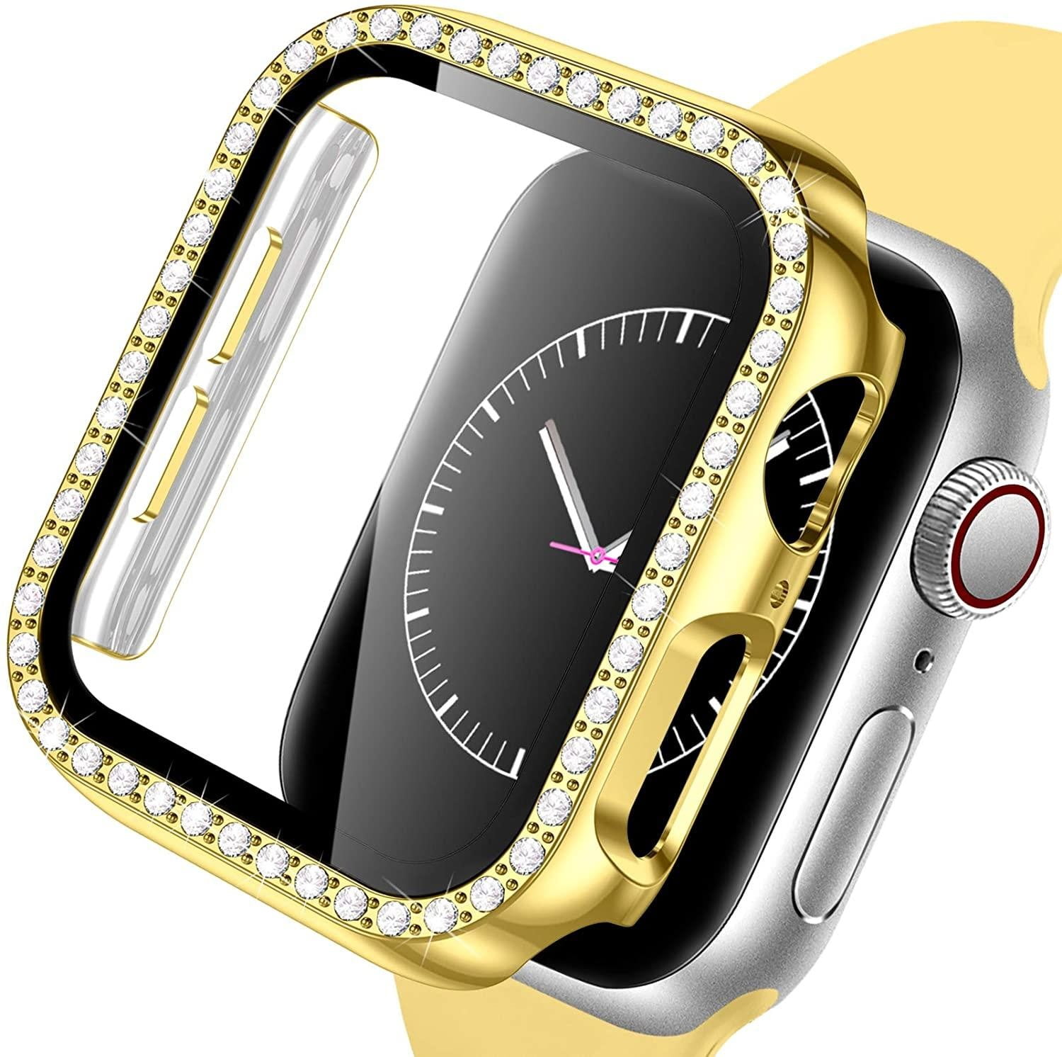 SOLOLUP (1/3Pack) Bling Hard Cover for Apple Watch Case 41mm 40mm 38mm ...