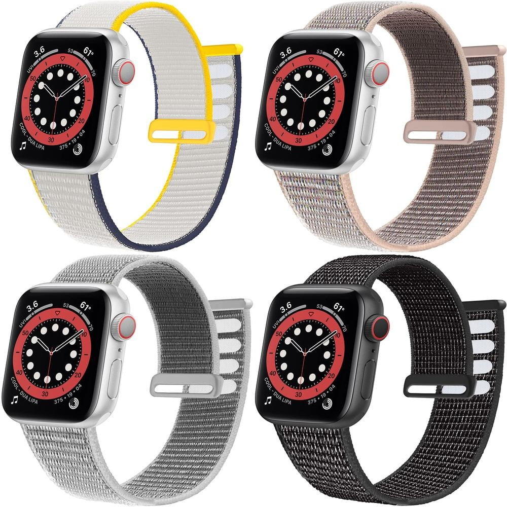 SOLOLUP (1Pack/4Pack) Sport Loop for Apple Watch Bands 45mm 44mm 40mm ...