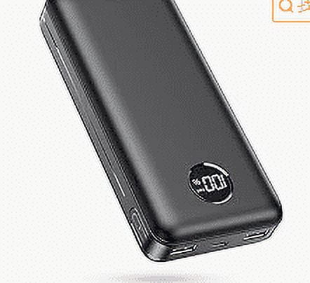 SOLPOWBEN 20000mAh Portable Charger with Built-in Cables and AC Wall ...