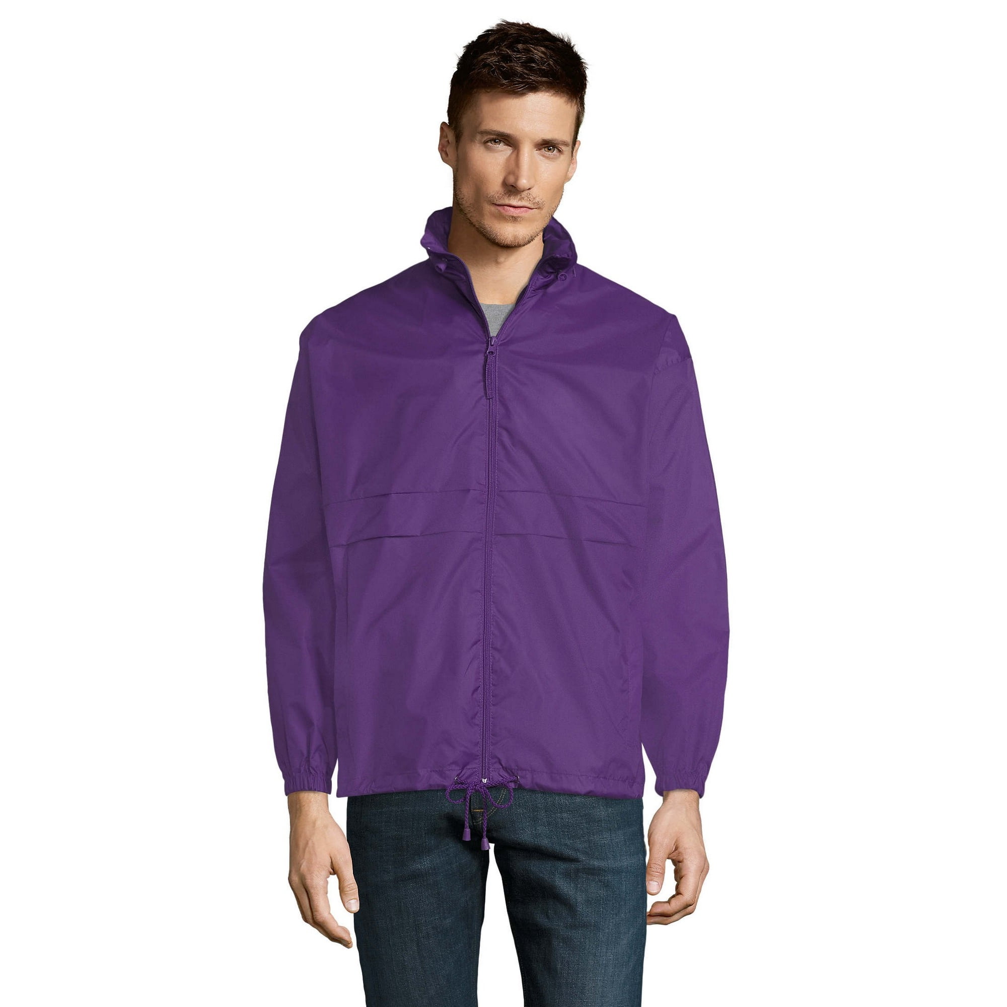SOLS Surf Windbreaker Lightweight Water Resistant Anorak Jacket ...