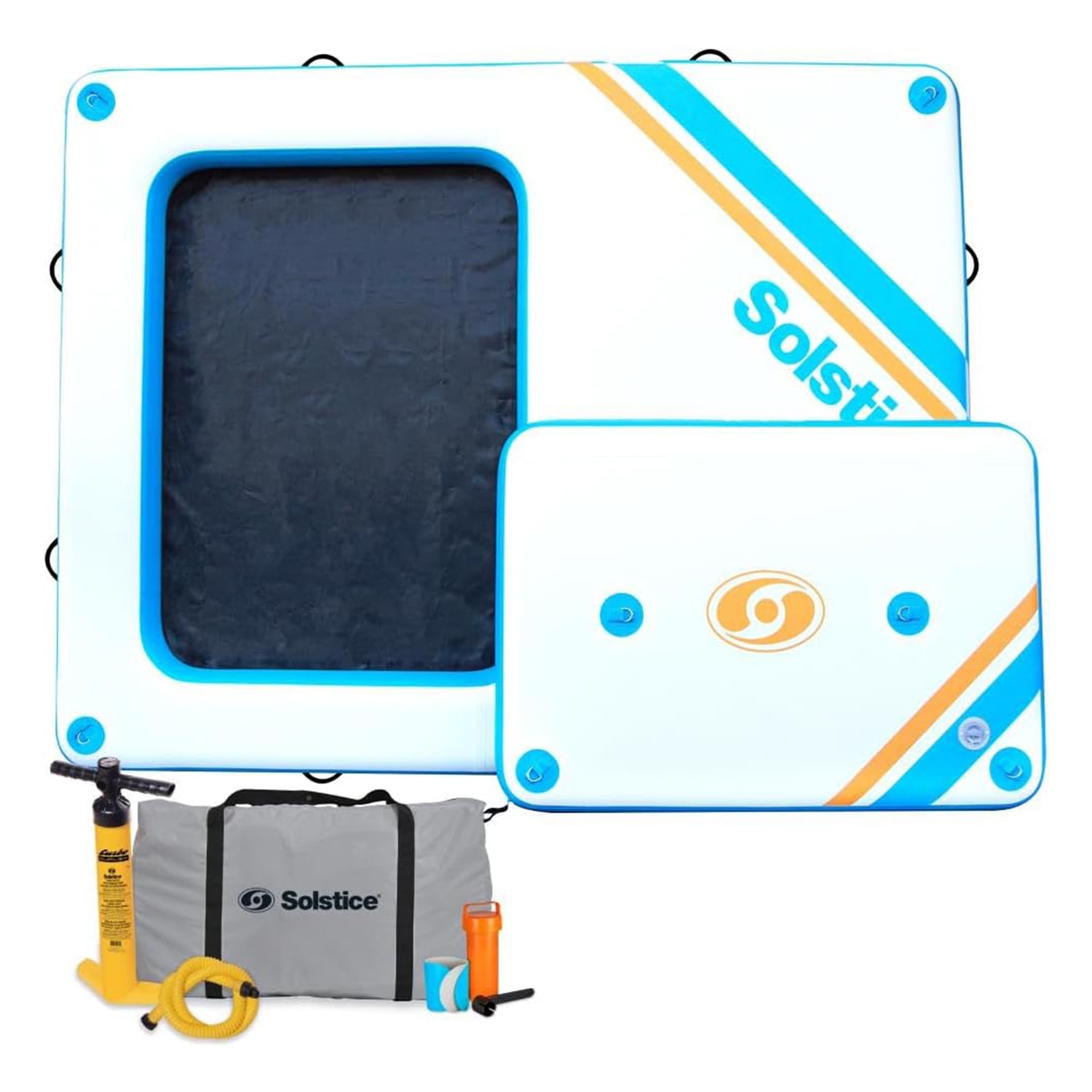 Solstice Watersports 10x8 ft. REC Mesh Inflatable Dock with Removable ...
