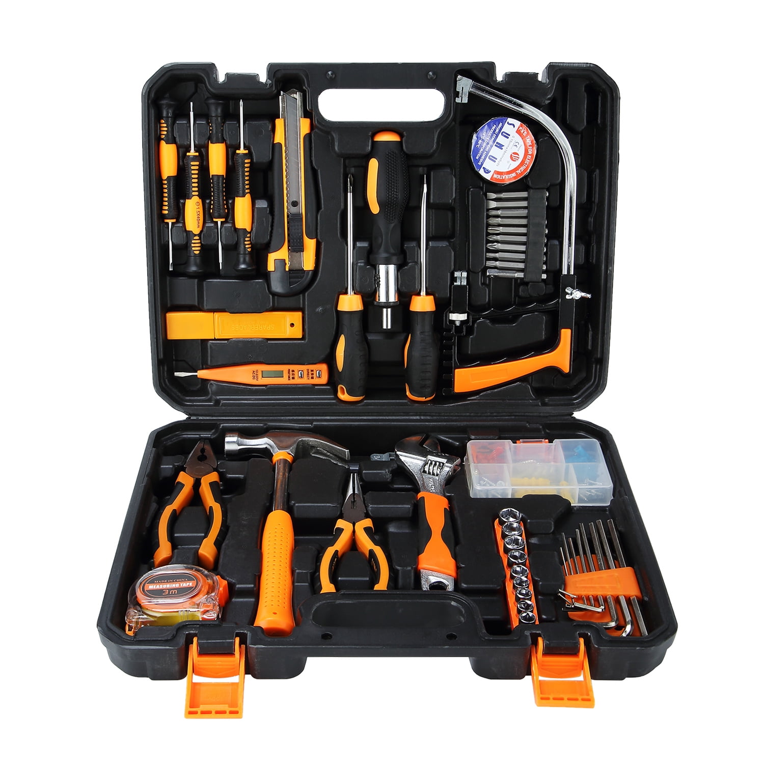 SOLUDE 95-Piece Complete Home Tool Kit for Men & Women with Storage ...