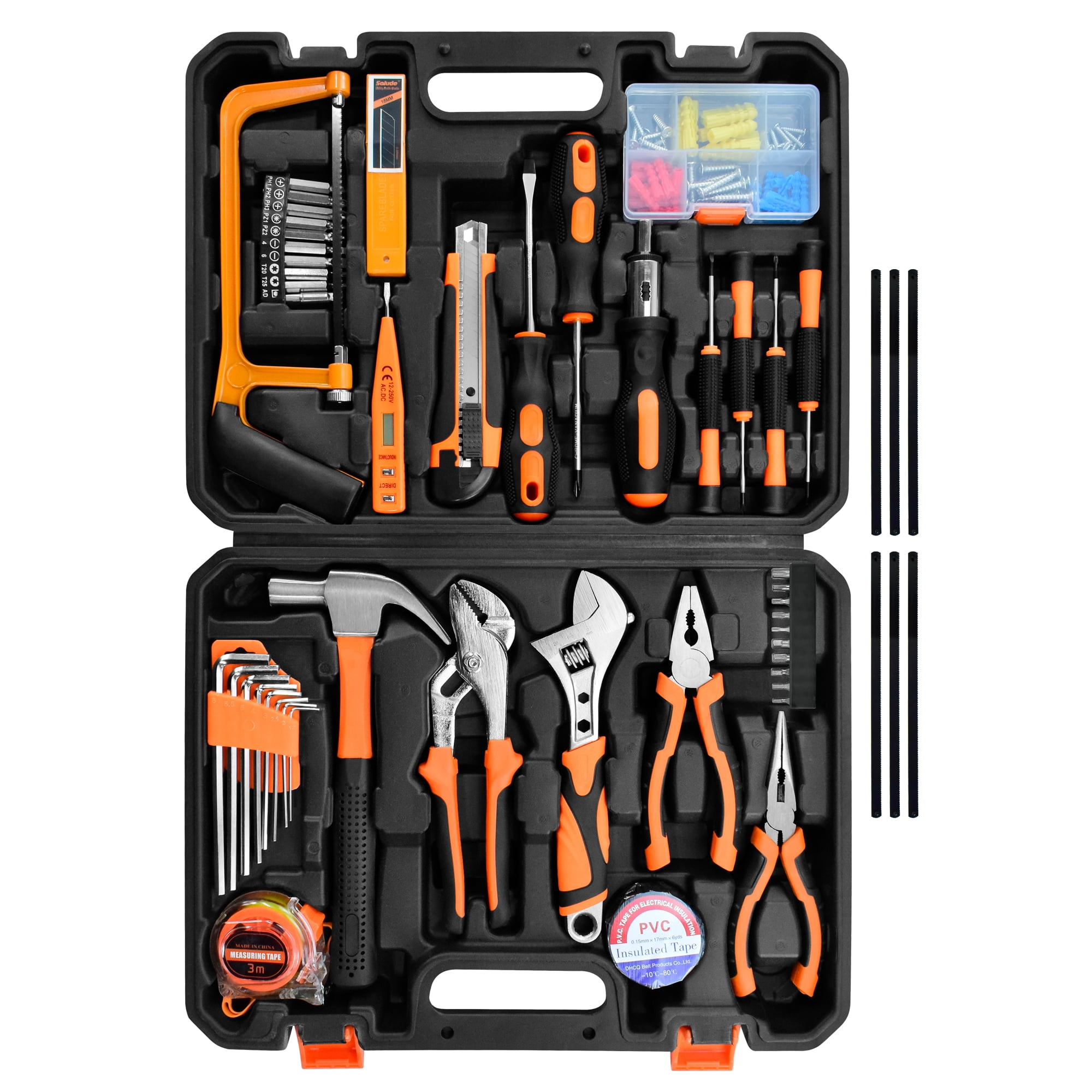 SOLUDE Tool Set,148-Piece Home Repair Tool Kit for Men Women College ...