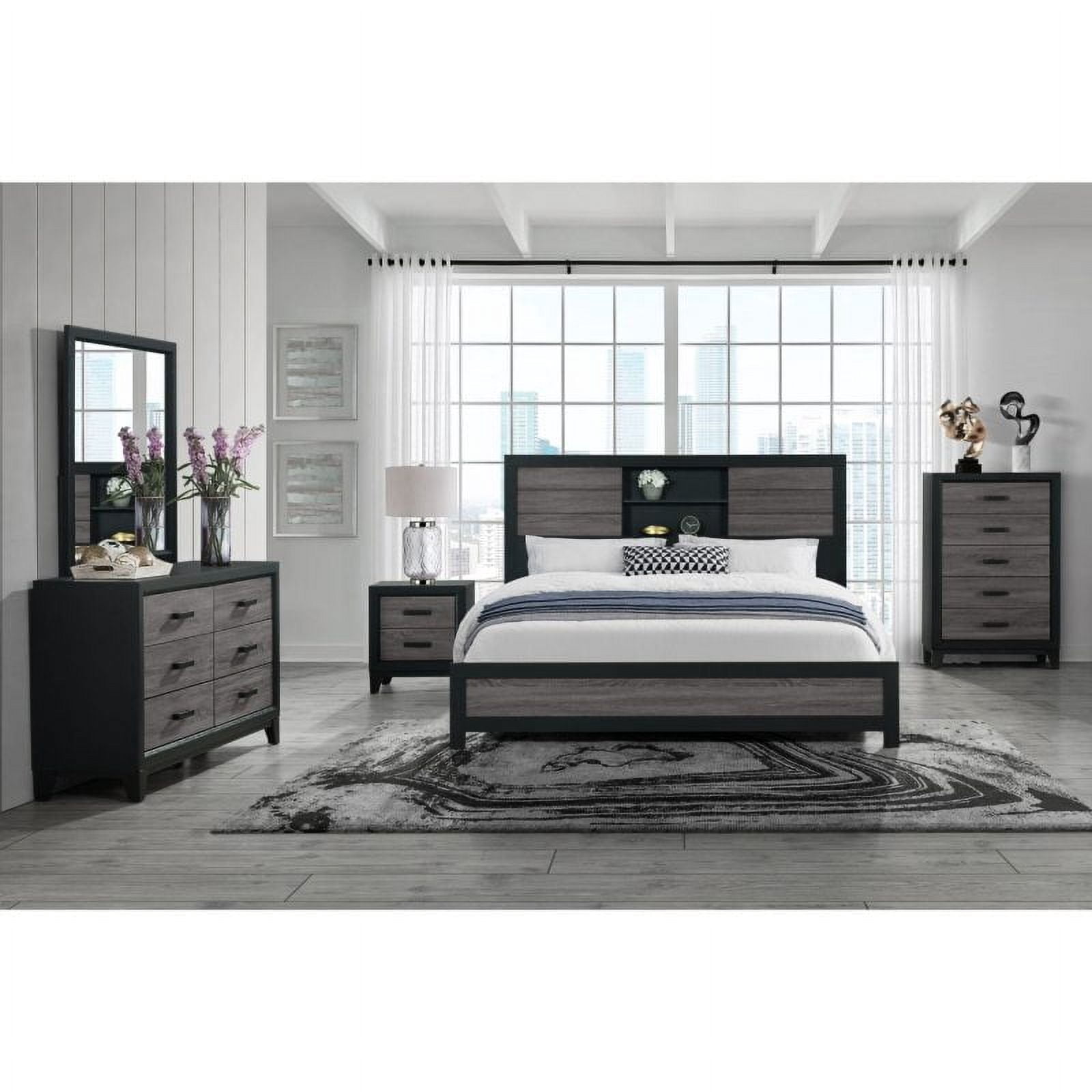 SOLUTO GREY AND BLACK DRESSER - Walmart.com