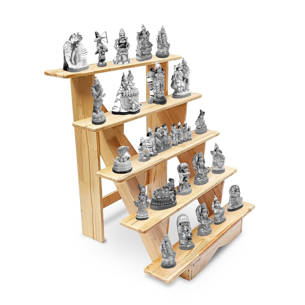 SOLVDINBOX 5 Steps Navarathri Kolu Padi Golu Stand Mini Navratri Gollu ...