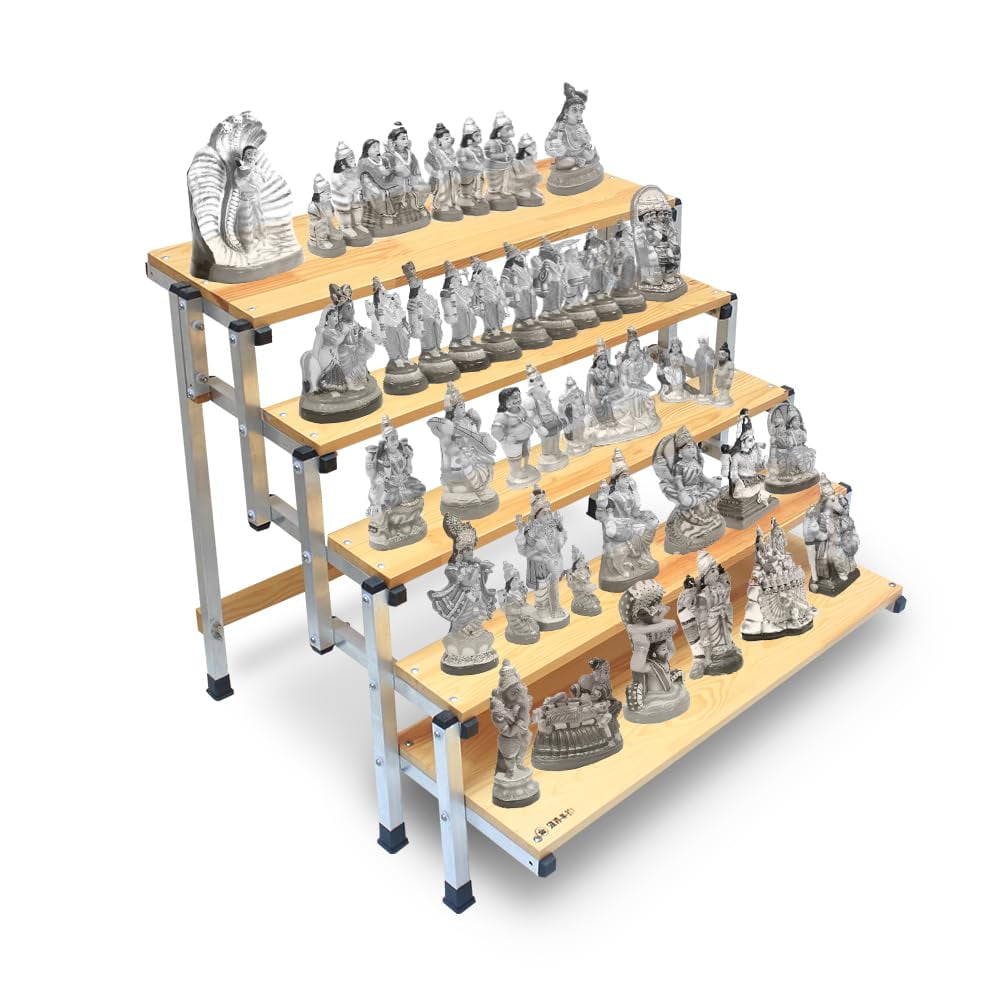 SOLVDINBOX 5 Steps Navarathri Kolu Padi Golu Stand Mini Navratri Gollu ...