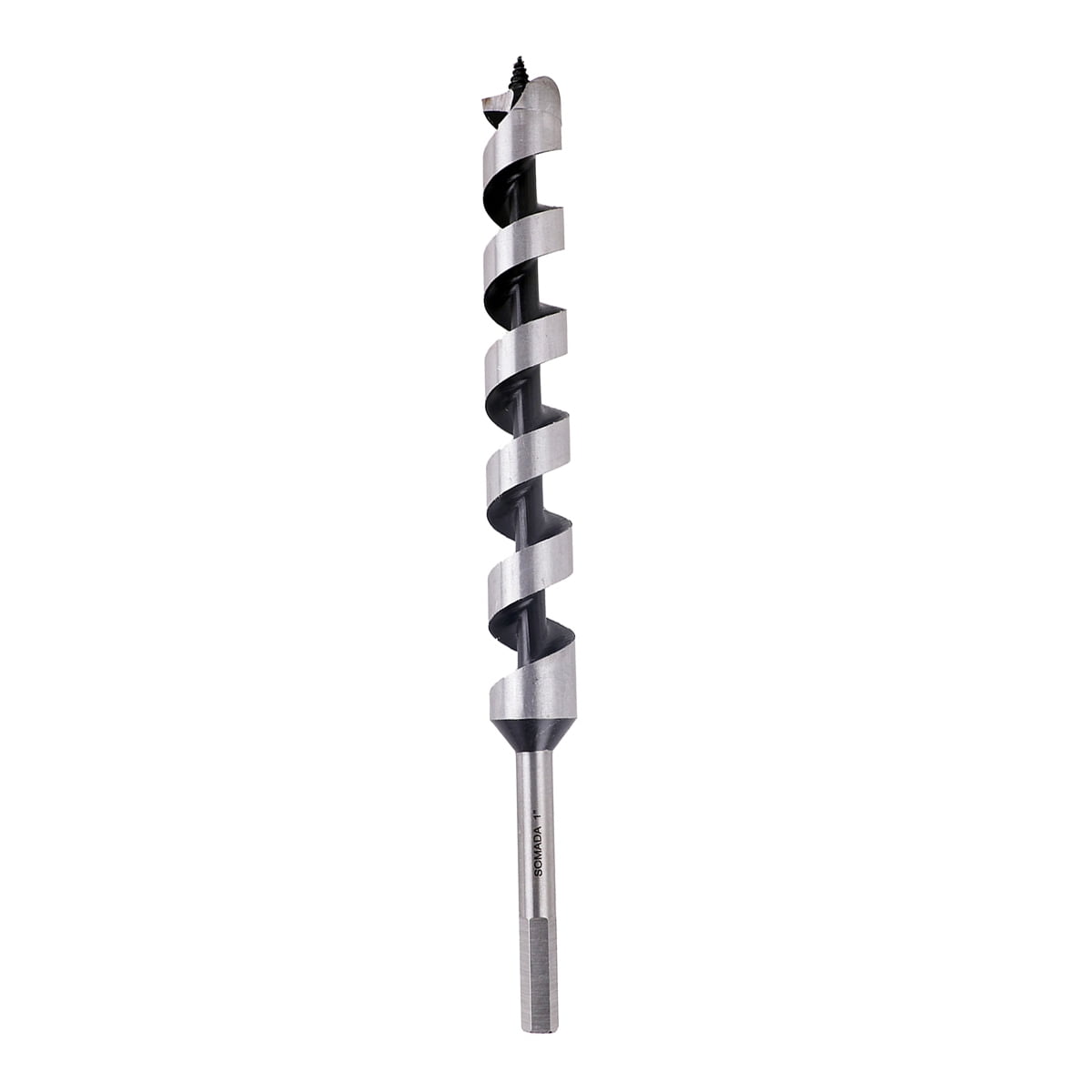SOMADA 1-Inch x 12-Inch Auger Drill Bit for Wood, Hex Shank 3/8-Inch ...