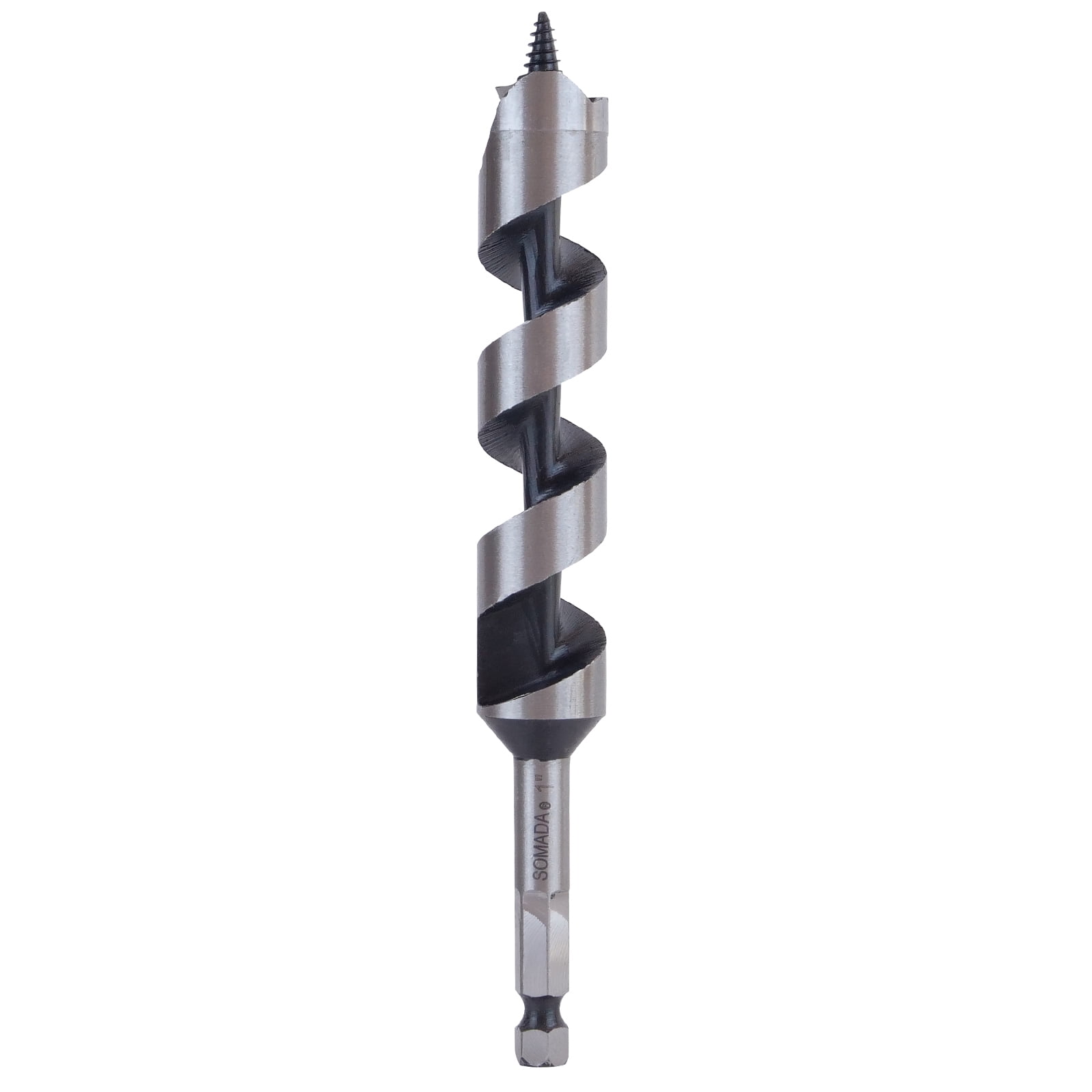 SOMADA 1-Inch x 8-Inch Auger Drill Bit for Wood, Hex Shank 3/8-Inch ...