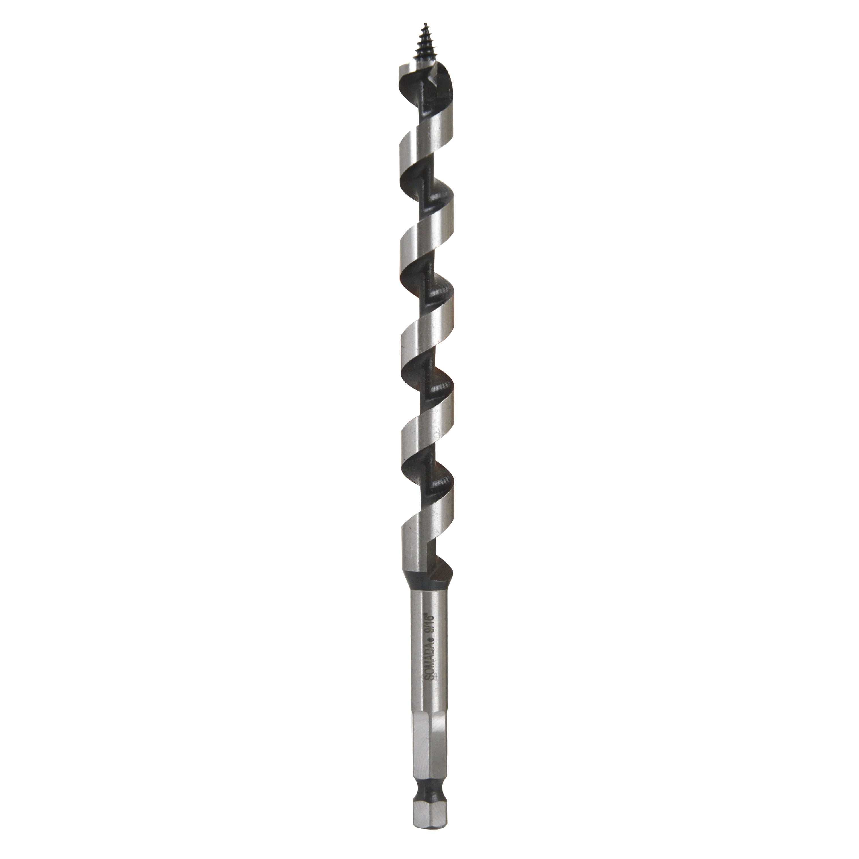 SOMADA 9/16-Inch x 8-Inch Auger Drill Bit for Wood, Quick Change Hex ...