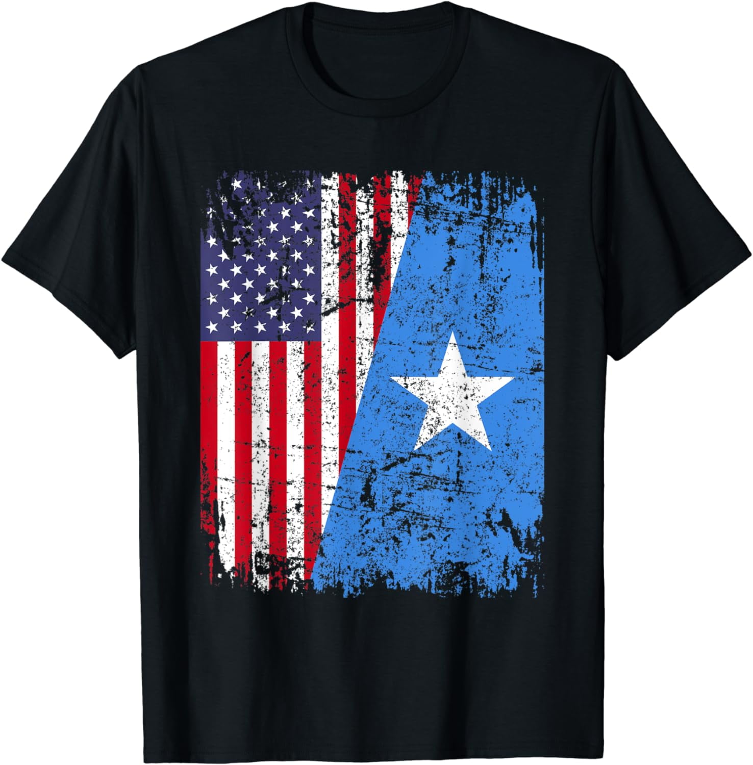 SOMALI ROOTS | Half American Flag | SOMALIA T-Shirt - Walmart.com