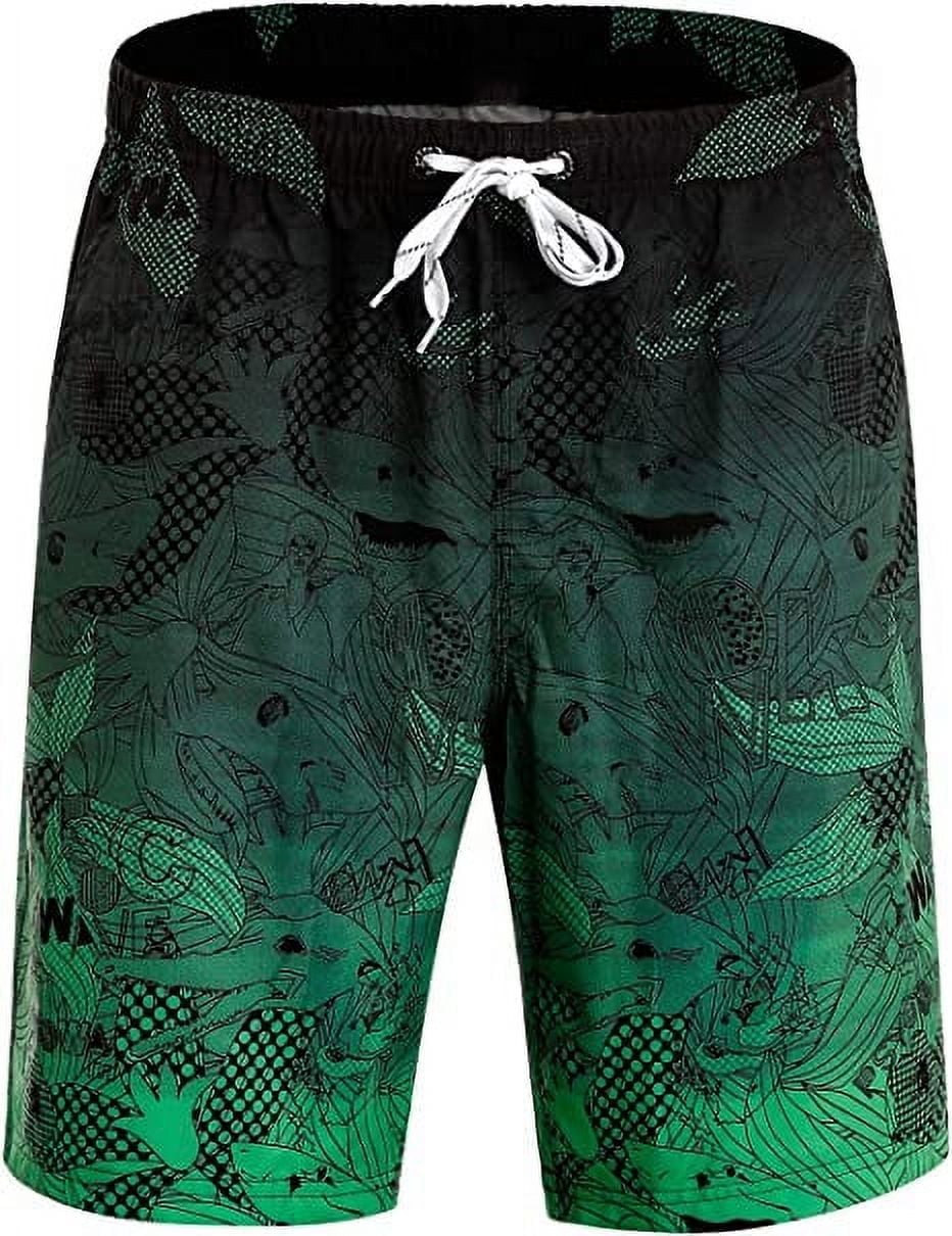 SOMER Men's Long Swim Trunks, Quick Dry Bathing Suit with Mesh Lining ...