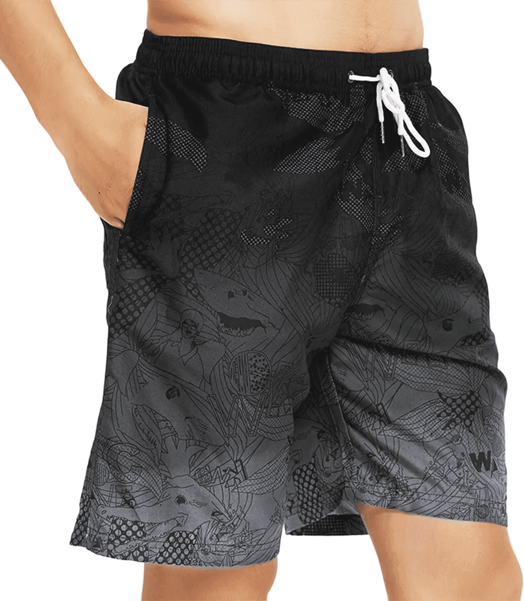 SOMER Men's Swim Trunks Long Bathing Suits with Mesh Lining and Pockets ...