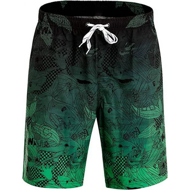 SOMER Men's Long Swim Trunks, Quick Dry Bathing Suit with Mesh Lining ...