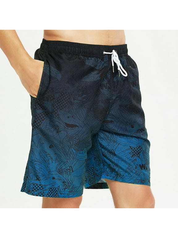 SOMER Men's Long Swim Trunks & Swimsuit with Mesh Lining, Quick Dry ...