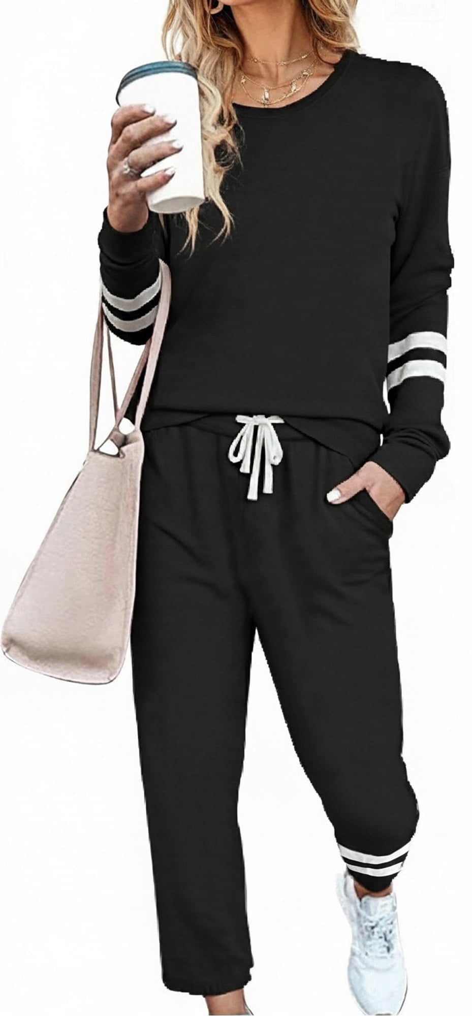 SOMER 2 Piece workout Lounge Sets for Women Travel Sweatsuits Fall ...