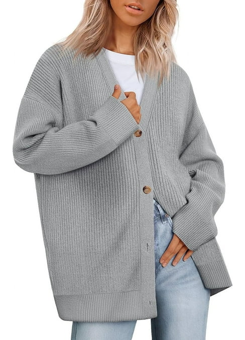 eileial Women's Zip up Cardigan Jackets Lightweight Long Sleeve Snap ...