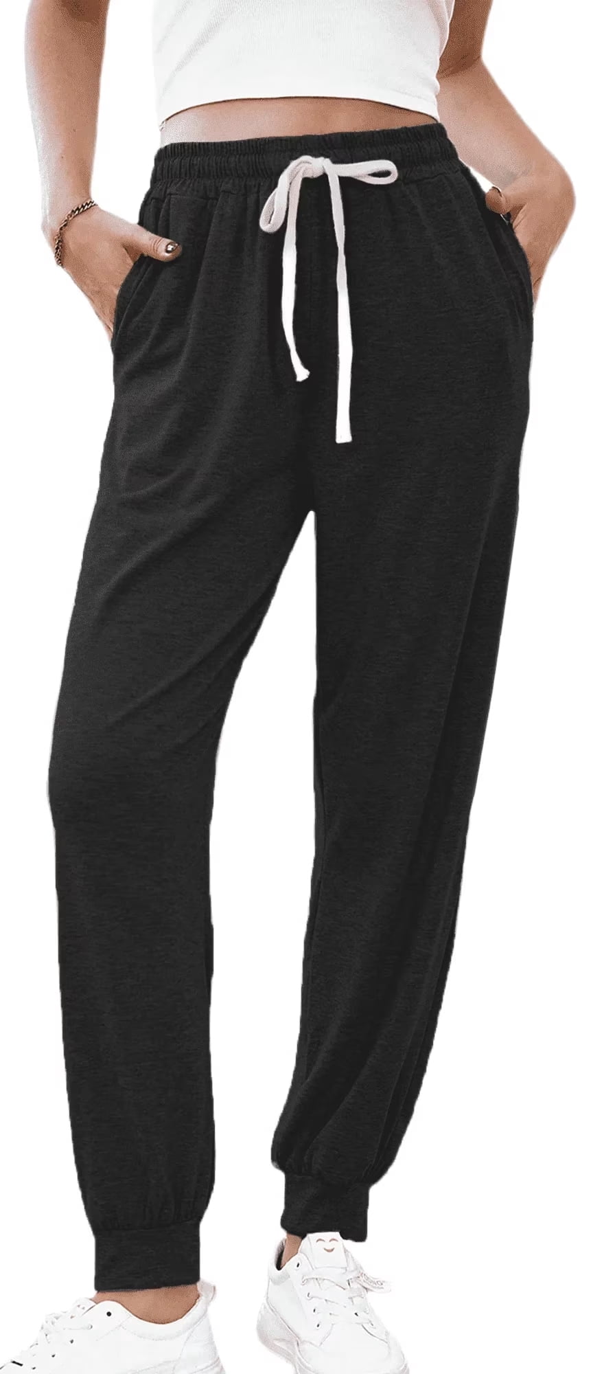 SOMER Women's Workout Sweatpants Jogger Lounge Pants with Pockets Light ...