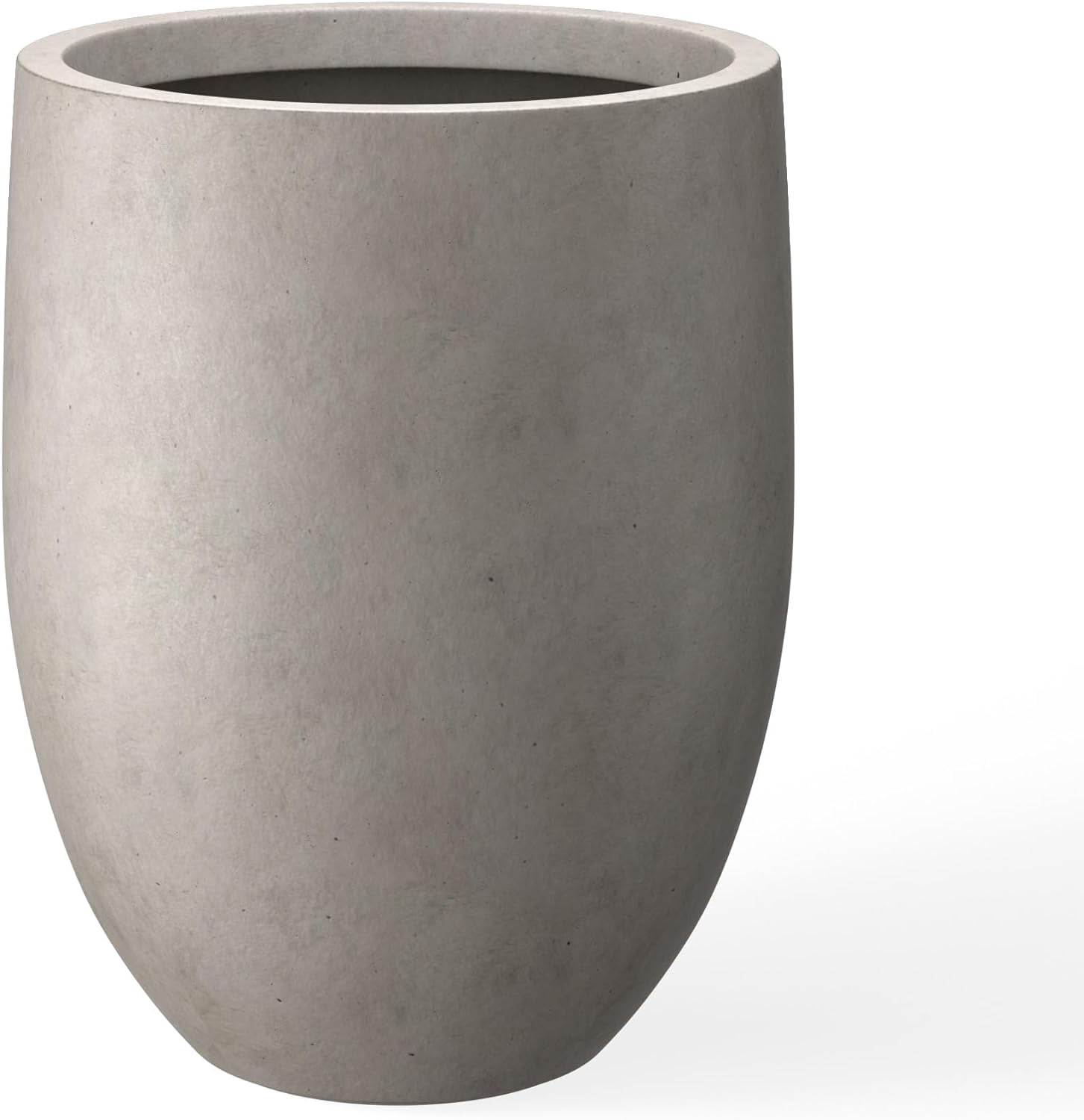 SOMOR 21.7" H Buff Concrete Tall Planter, Large Outdoor Indoor ...