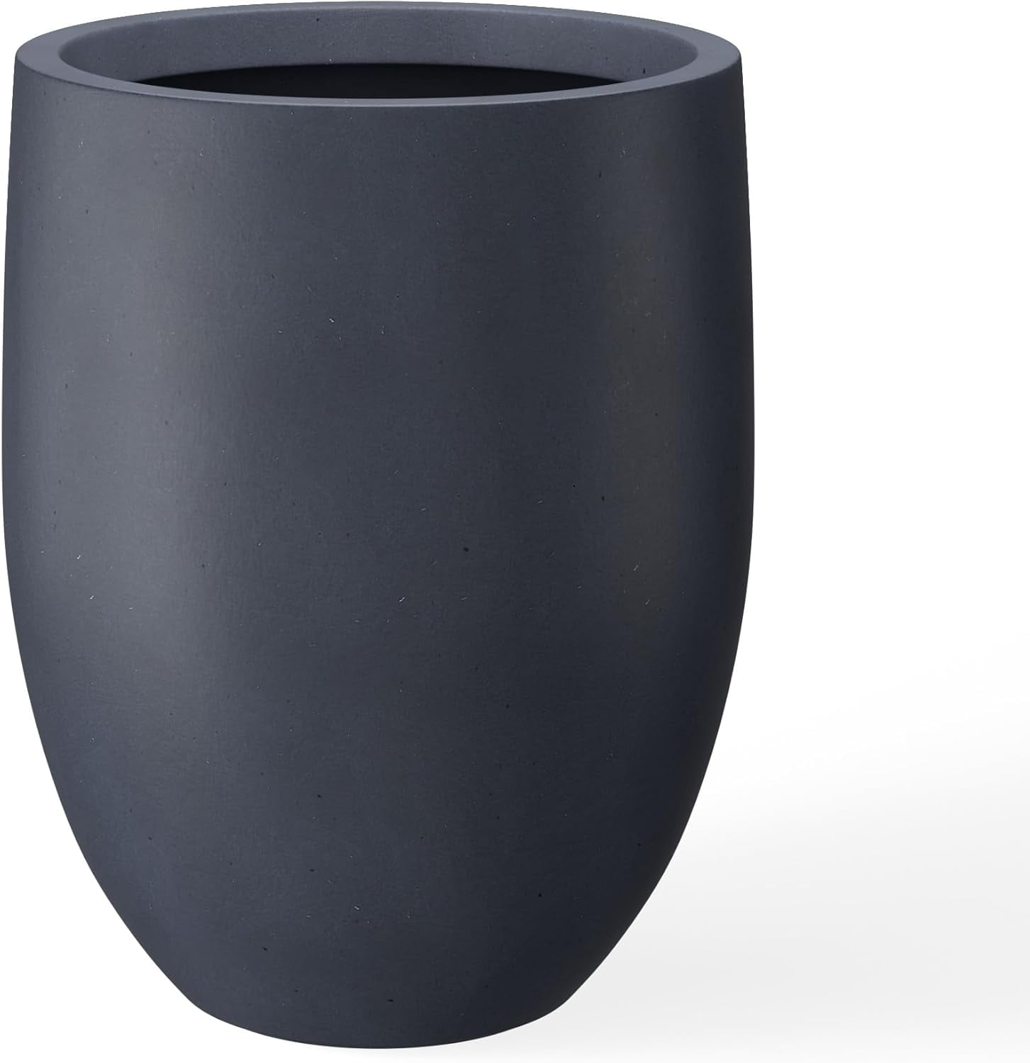 SOMOR 21.7" H Dark Gray Concrete Tall Planter, Large Outdoor Indoor ...