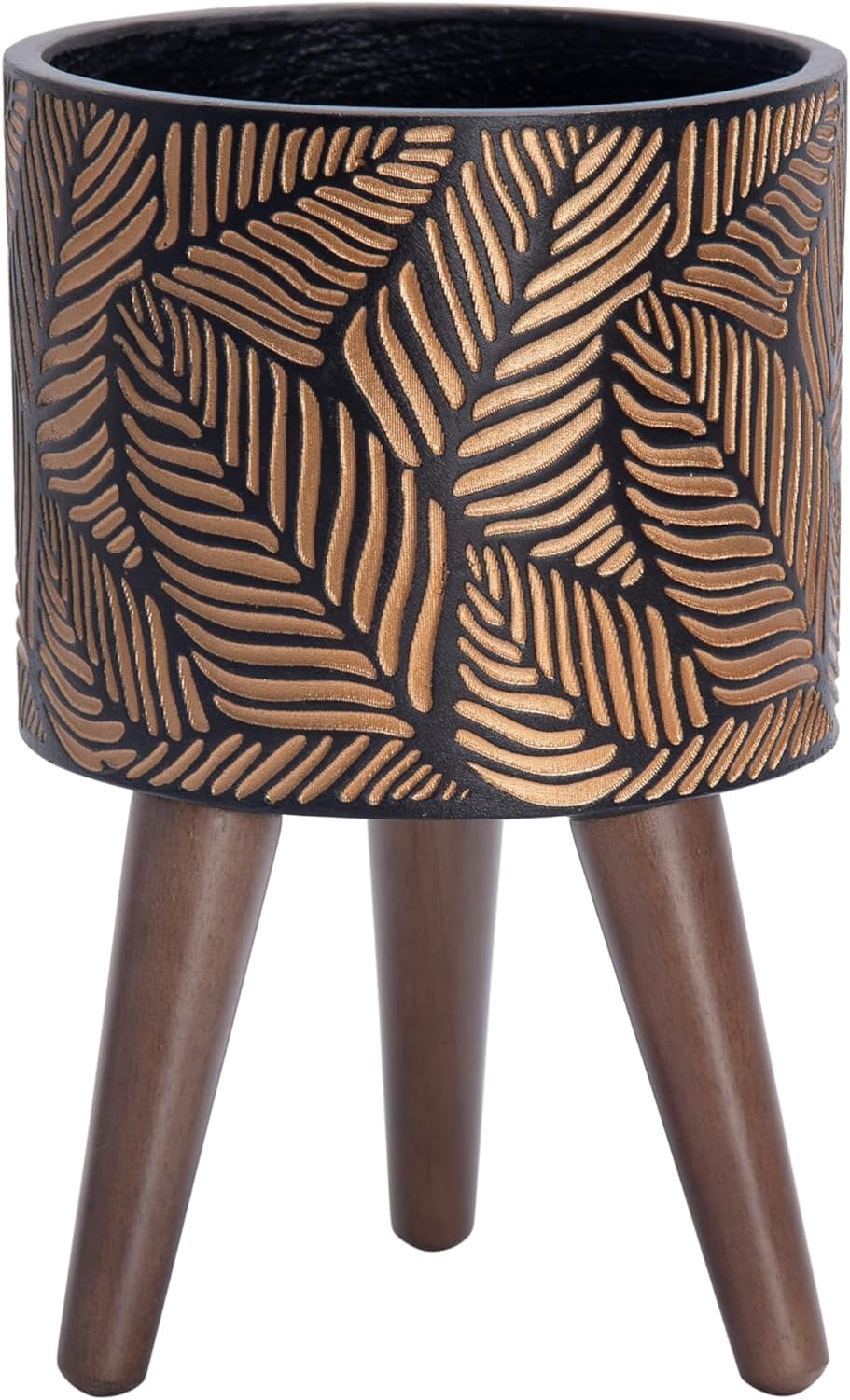 SOMOR 8 Inch Planter Pot with Stand, Mid-Century Tall Plant Pot with ...