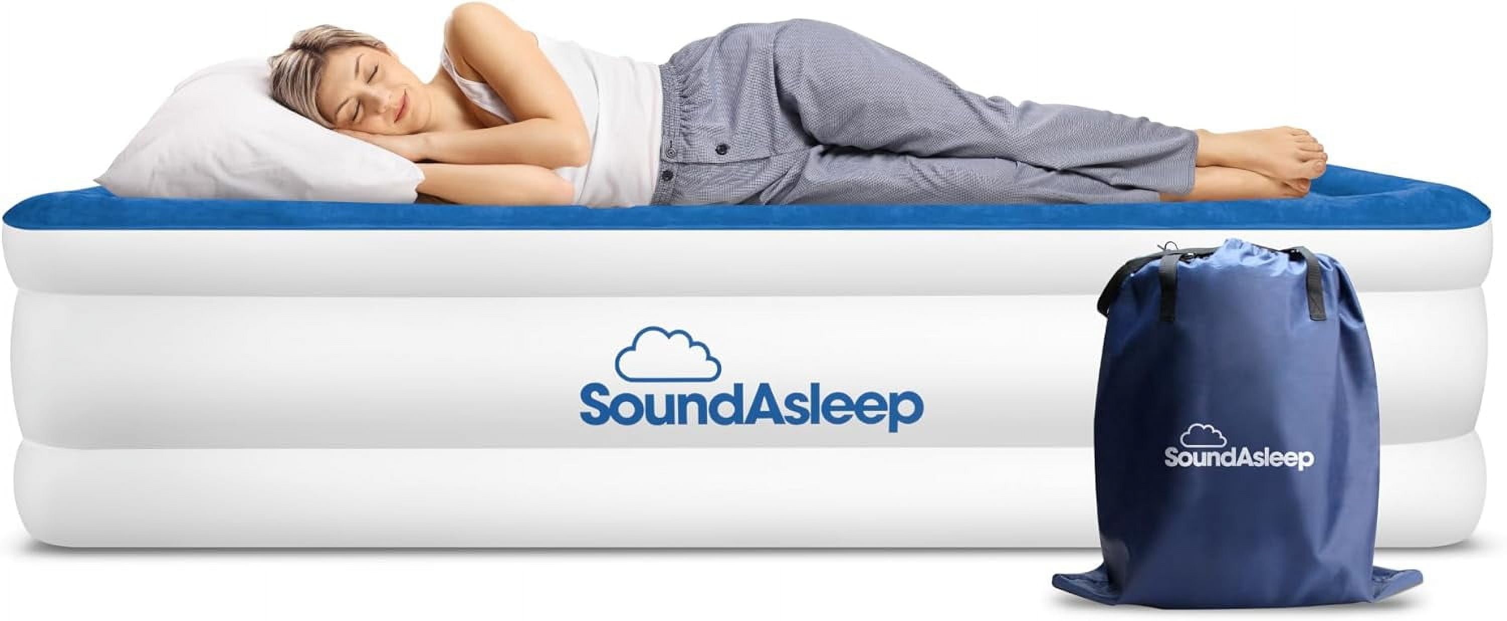 SOMOR Dream Series Luxury Air Mattress, ComfortCoil Technology, Built ...