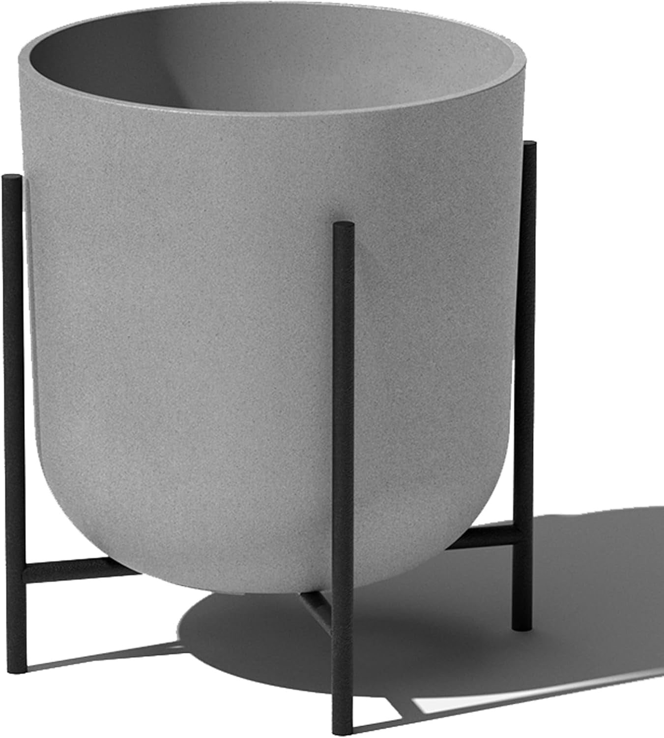 SOMOR Mason Series Raised Lima Planter - Round Planter for Patio ...