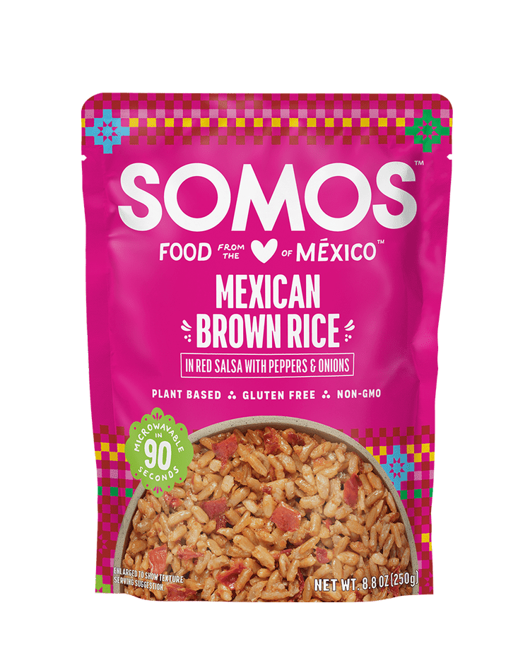 SOMOS Mexican Brown Rice in Red Salsa with Peppers & Onions - 8.8 oz ...