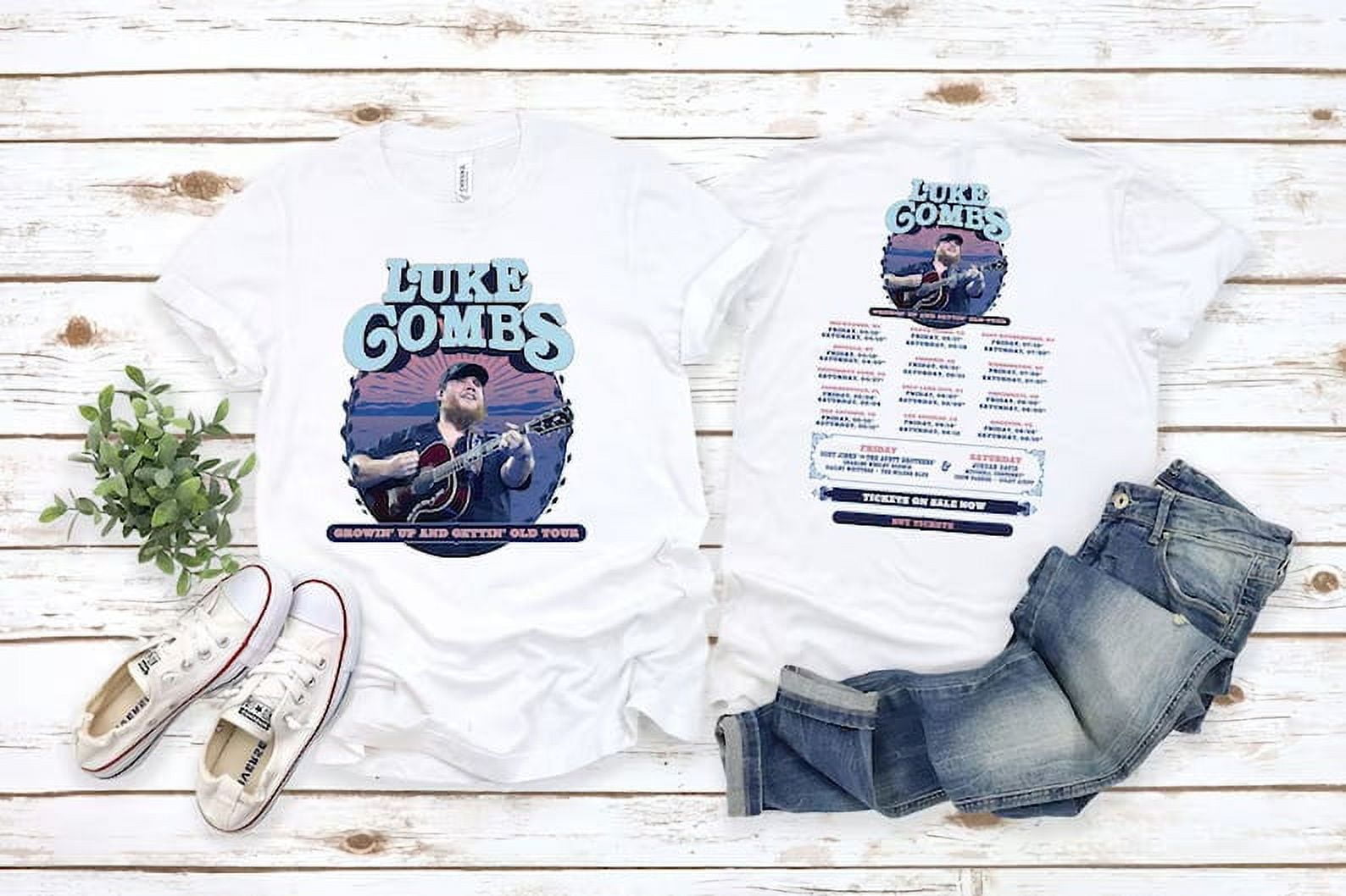 SON LUXURY Luke Combs 2024 Tour Growing Up and Getting Old Shirt, Luke ...