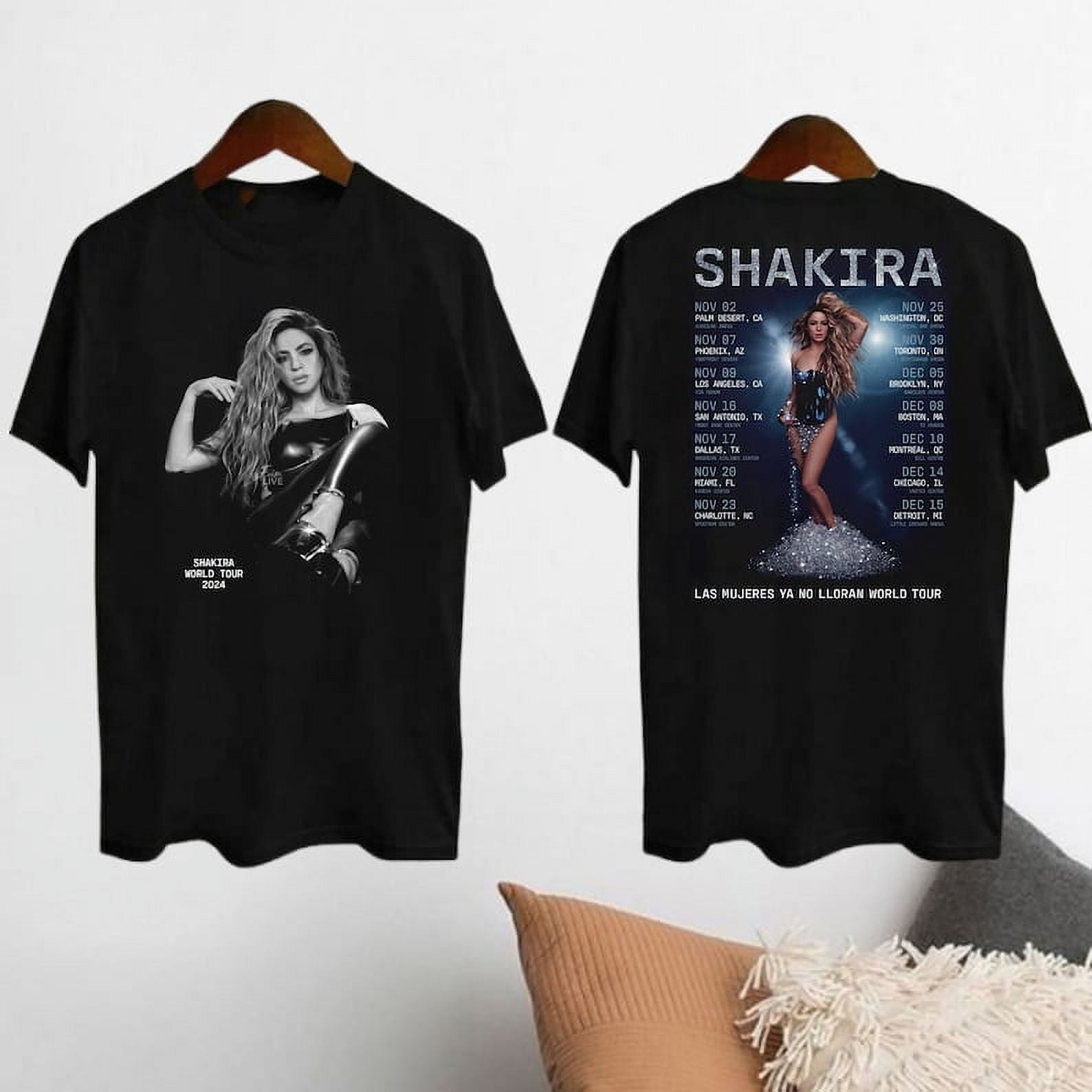 SON LUXURY NEW BRAND Shakira 2024 Concert Shirt, Shakira Las Mujeres Ya ...